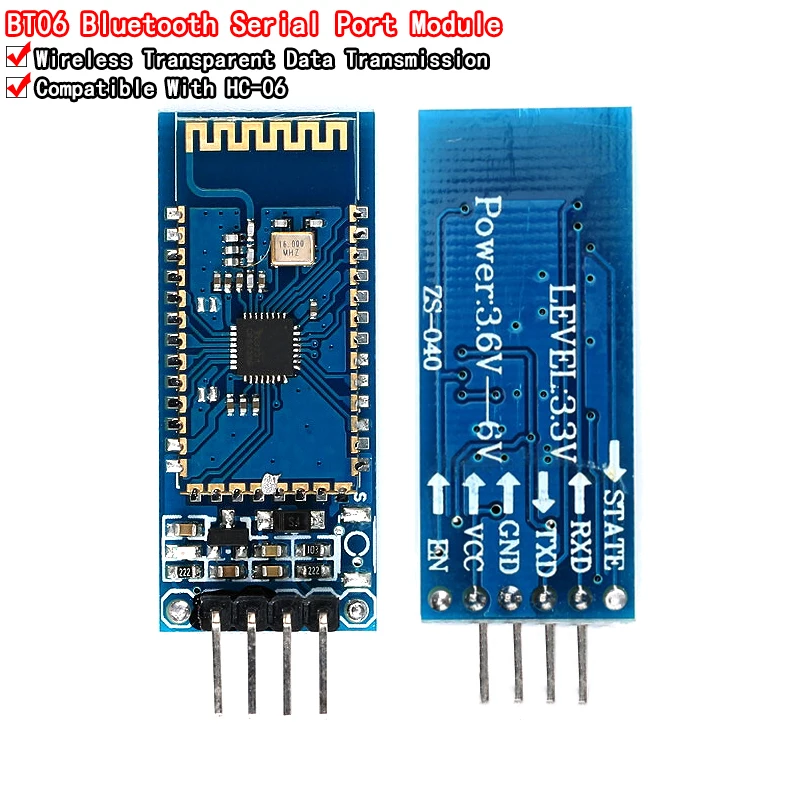 Generic Bt-06 Rf Wireless Bluetooth Slave Module Rs232 / Ttl To Uart Converter And Adapter For ...